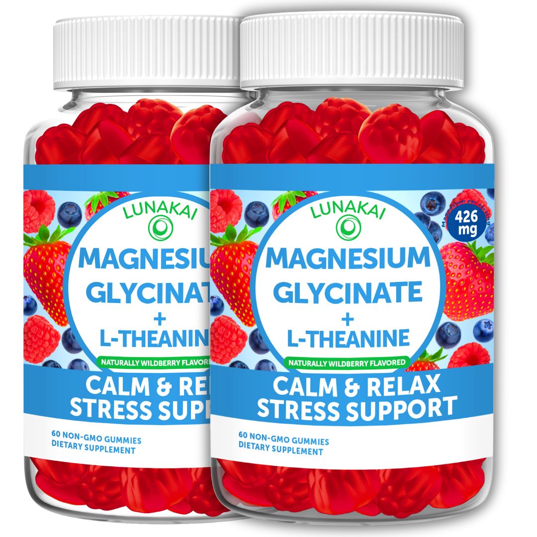 Magnesium Glycinate + L-Theanine Gummies – Sleep & Relaxation – Lunaka ...